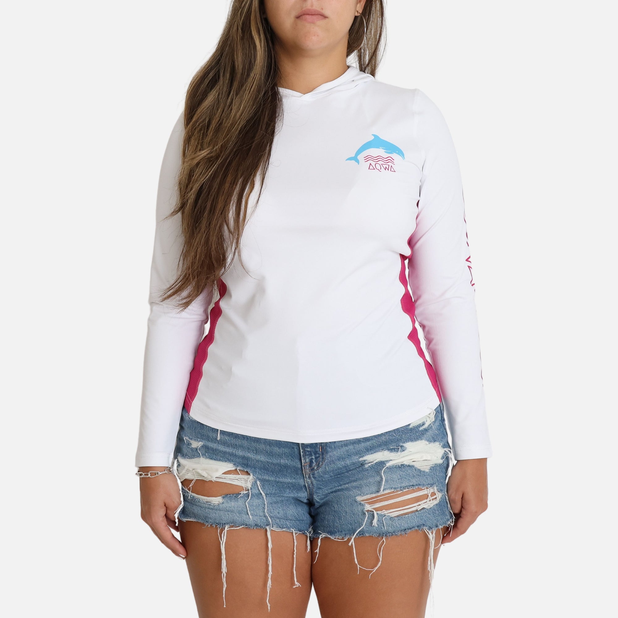 Dolphin Long Sleeve Hooded Rash Guard | AQWA – AQWA